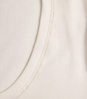Fabiana Filippi Rib-knit Embellished Top