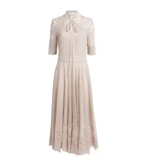 Fabiana Filippi Lace Jacquard Midi Dress