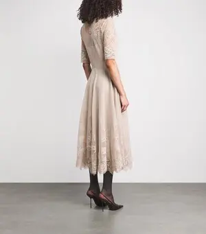 Fabiana Filippi Lace Jacquard Midi Dress