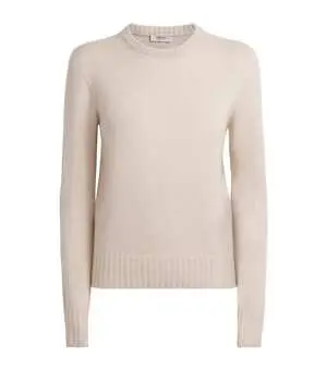 Agnona Cashmere Ribbed Sweater - Beige
