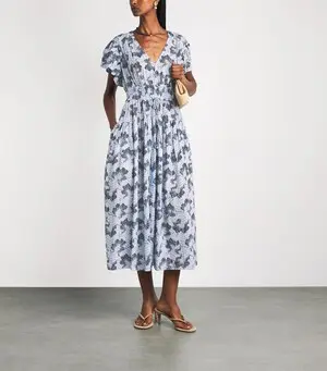 Ulla Johnson Cotton-blend Lyria Midi Dress