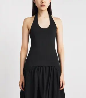 Theory Ribbed Halterneck Top