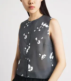 Theory Shell Printed Top