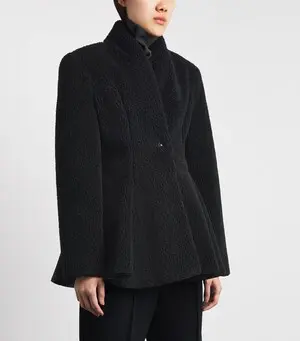 Stella McCartney Plush Peplum Jacket
