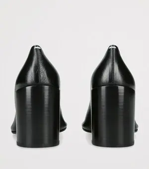 MAISON MARGIELA Leather Piped Heeled Pumps 85