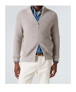 Brunello Cucinelli Cashmere And Silk Zip-up Cardigan