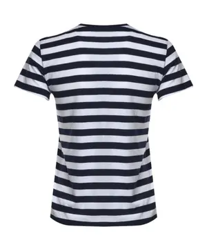 Polo Ralph Lauren Striped Crewneck T-shirt With Embroidered Logo