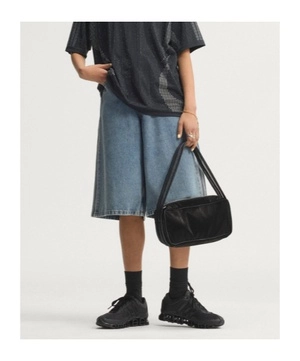 ADIDAS ORIGINALS Belt-loop Denim Shorts