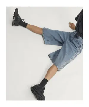ADIDAS ORIGINALS Belt-loop Denim Shorts