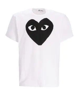 Play Comme Des Garcon Short-sleeved T-shirt - White