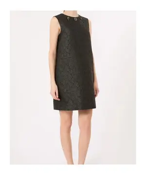Max Mara Stmvicolo Crewneck Poplin Mini Dress
