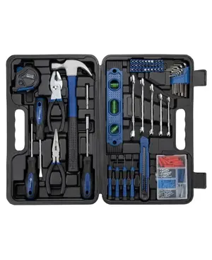 XDOVET Home Hand Tool Set Toolbox Household Repair Tool Kit - Blue