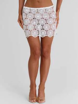 OUTCAST Amie Mini Skirt - White