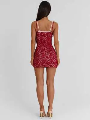 OUTCAST Michaela Mini Dress Red