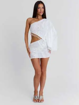OUTCAST Jannelle Mini Dress - White
