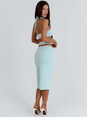 OUTCAST Zaniah Midi Skirt Mint