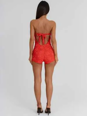 OUTCAST Jaylee Playsuit Coral
