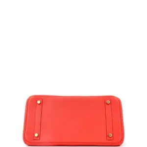 Hermès Birkin Handbag Orange Togo With Gold Hardware 30 - Red