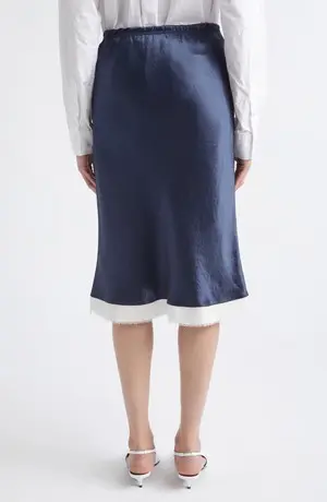 Maria Mcmanus Bias Ribbon Midi Skirt