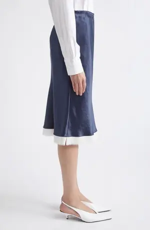 Maria Mcmanus Bias Ribbon Midi Skirt