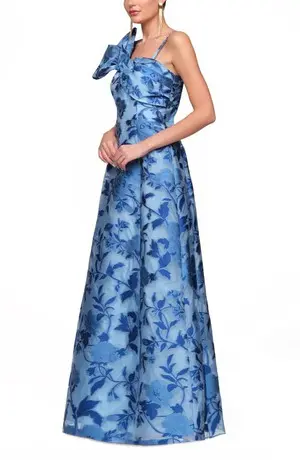 Js Collections Anya Floral A-line Gown
