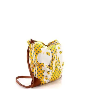 Hermès Silky City Bag Printed Silk And Leather Pm - Yellow