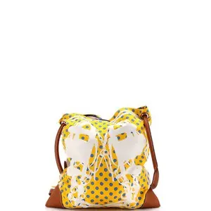 Hermès Silky City Bag Printed Silk And Leather Pm - Yellow