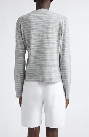 KALLMEYER Wynn Stripe Long Sleeve Cotton T-shirt
