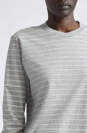 KALLMEYER Wynn Stripe Long Sleeve Cotton T-shirt