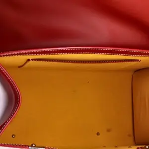 Goyard Saigon Top Handle Bag Coated Canvas With Leather Mm