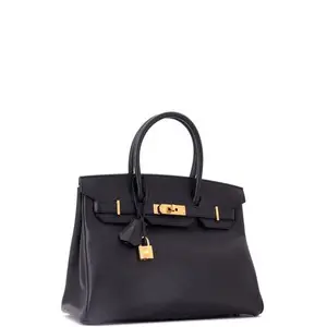 Hermès Birkin Handbag Epsom With Gold Hardware 30 - Black