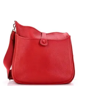 Hermès Evelyne Bag Gen Iii Clemence Gm - Red