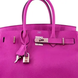 Hermès Birkin Handbag Epsom With Palladium Hardware 30 - Pink