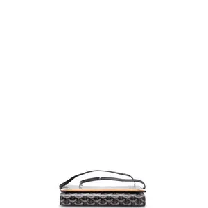 Goyard Monte Carlo Clutch With Strap Coated Canvas Pm - Black