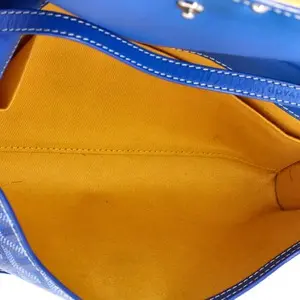 Goyard Monte Carlo Clutch With Strap Coated Canvas Pm - Blue