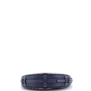 Goyard Hirondelle Shoulder Bag Coated Canvas And Leather - Blue