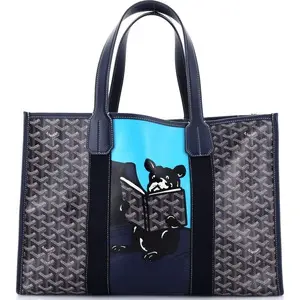 Goyard Villette Tote Printed Coated Canvas Mm - Blue