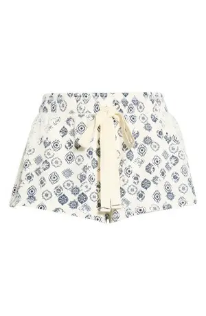 Free People Made You Blush Shorts - Ivory Combo
