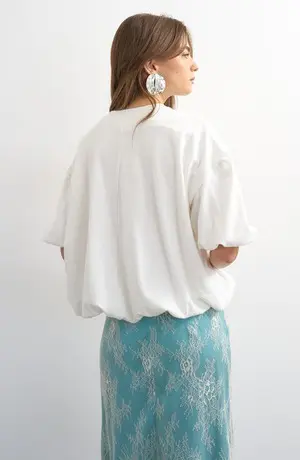 Topshop Bubble Hem T-shirt