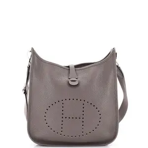 Hermès Evelyne Bag Gen Iii Clemence Pm - Grey