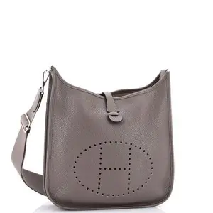 Hermès Evelyne Bag Gen Iii Clemence Pm - Grey