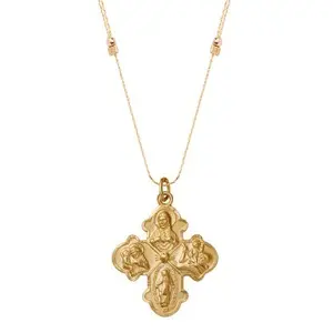 &LIVY Cross Expandable Necklace - Gold