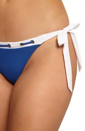 BECCA By Rebecca Virtue Yacht Club Side Tie Bikini Bottoms