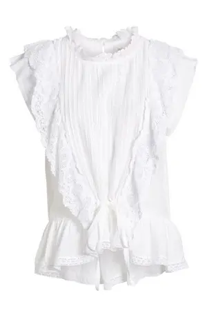 Zadig&Voltaire Toundra Lace Peplum Top