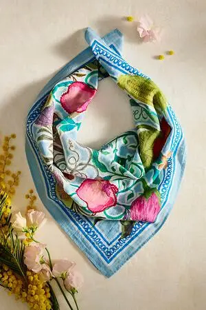TERRAIN Embroidered Veggies Cotton Bandana