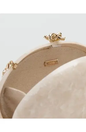 Mango Pearl Effect Clutch