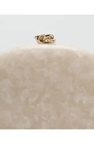 Mango Pearl Effect Clutch