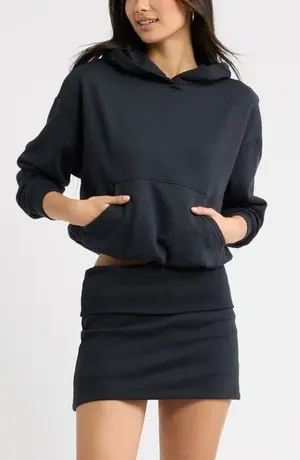 Bp. Bubble Hem Hoodie - Black Jet