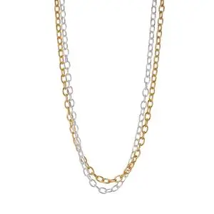 Argento Vivo The Two Tone Oval Chain Necklace