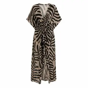 MUCHE & MUCHETTE Black / Brown Vivi Kimono - Black/brown